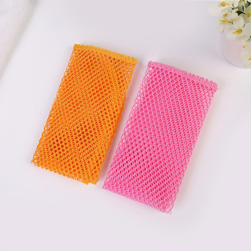 2pcs Innovative Dish Washing Net Cloths Rapid Dry Scourer Mesh Washing ...