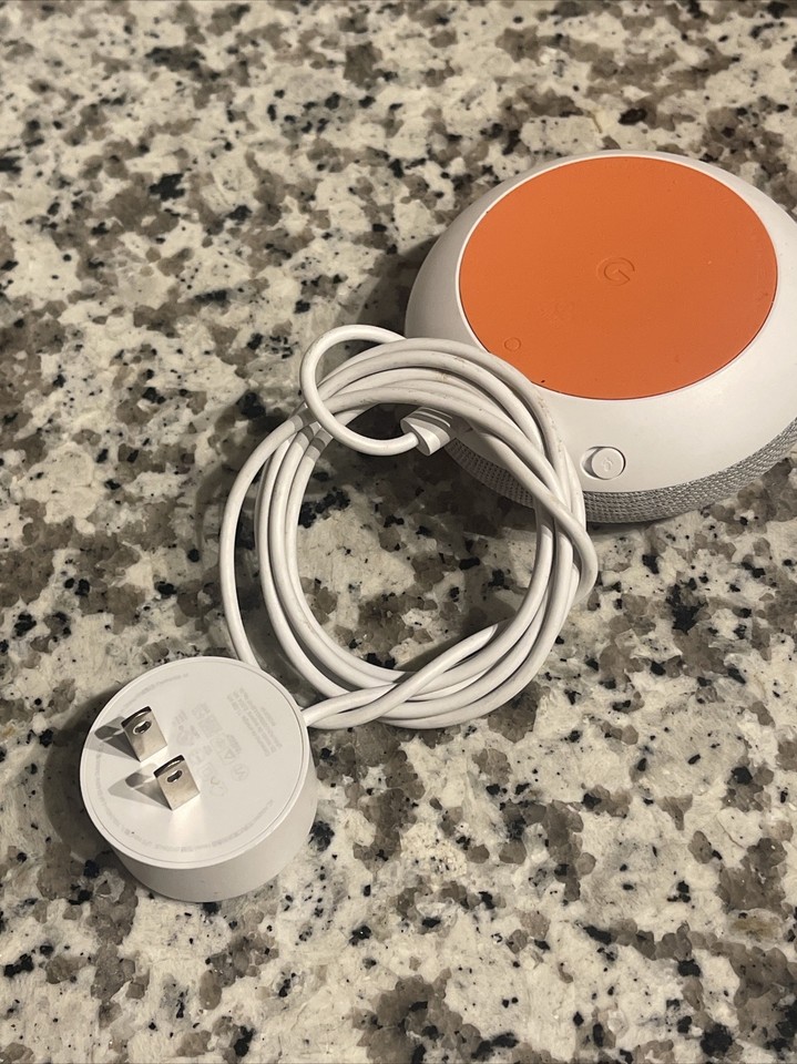 Google Home Model HOA Mini Smart Assistant Bluetooth Speaker, Orange | eBay