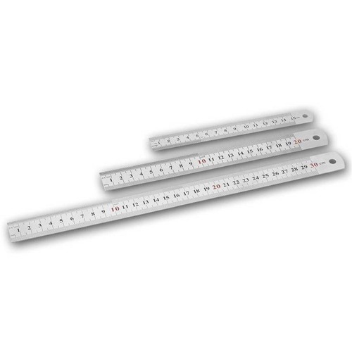 Stahllineal / Metalllineal Set 15/20/30cm, Werkstattlineal, Metall ...