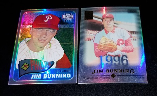 JIM BUNNING TOPPS TRIBUTE & ARCHIVES RESERVE REFRACTOR PHILLIES HOF | eBay