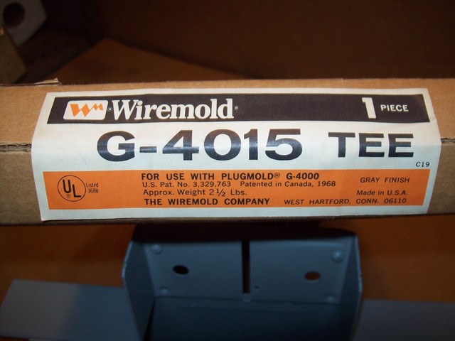 Wiremold Legrand G4015 4000 Series Tee Fitting Raceway Gray for sale ...