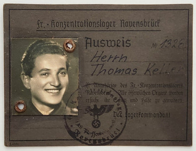 Vintage WW2 German Soldier ID Card Ravenbruck Women's Concentration ...