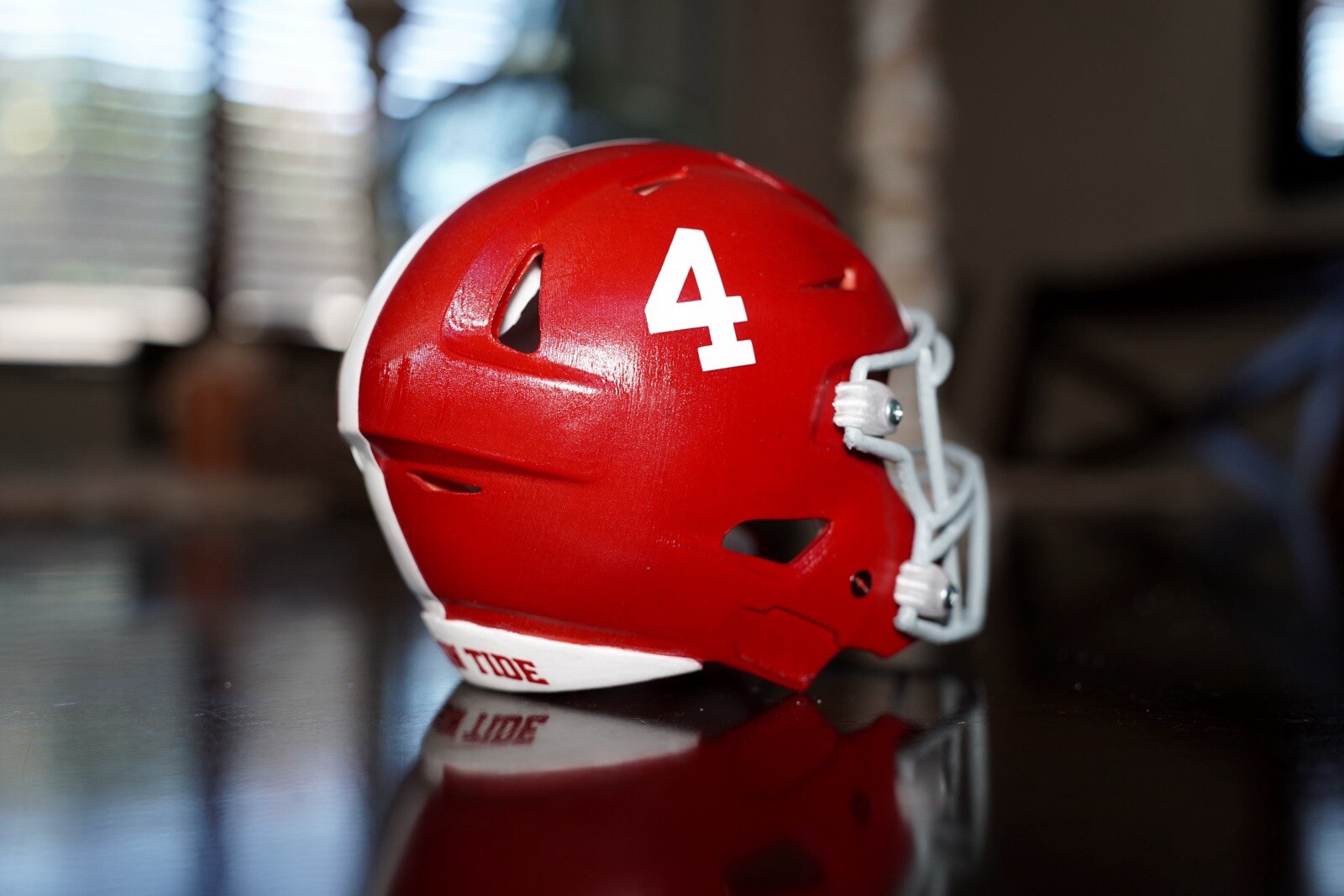 Alabama Crimson Tide custom mini Riddell Speed flex football helmet 3D ...