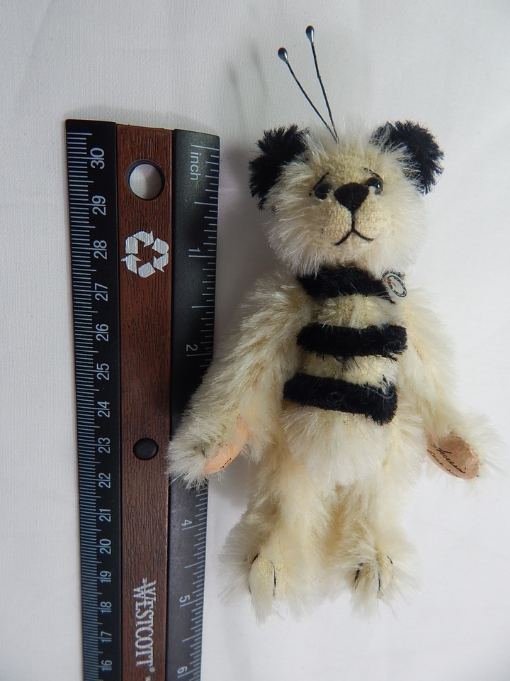 World of Miniature Bears By Theresa Yang 4" Mohair Bear Queen Bee #954 CLOSING 653395371868| eBay
