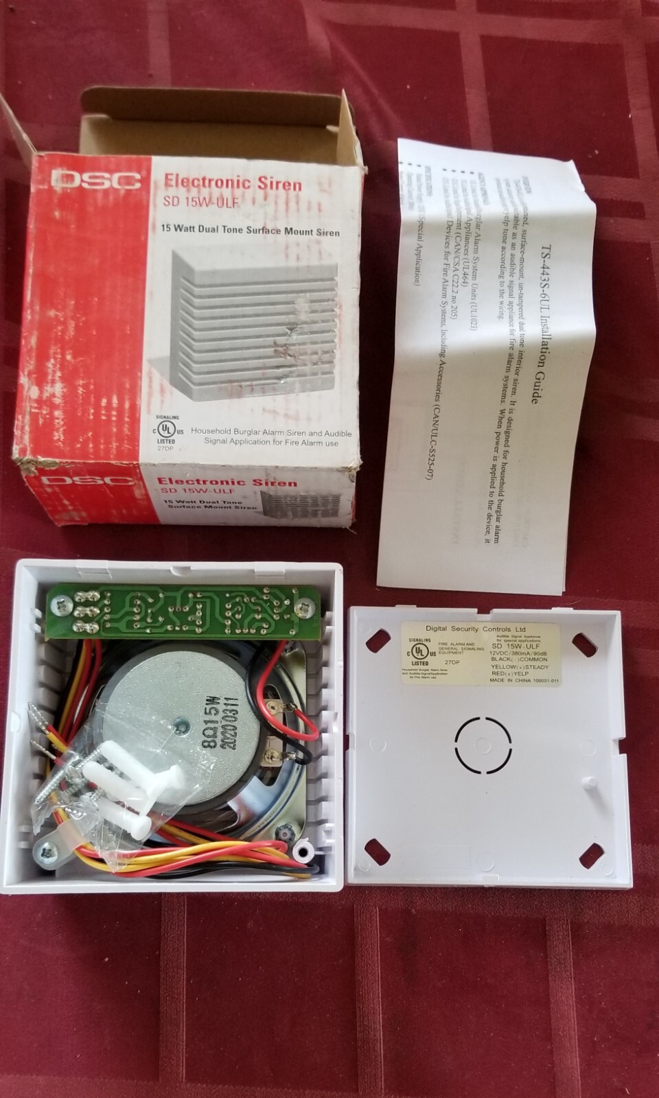 DSC 15W Electronic Dual Tone Siren SD-15W-ULF | eBay