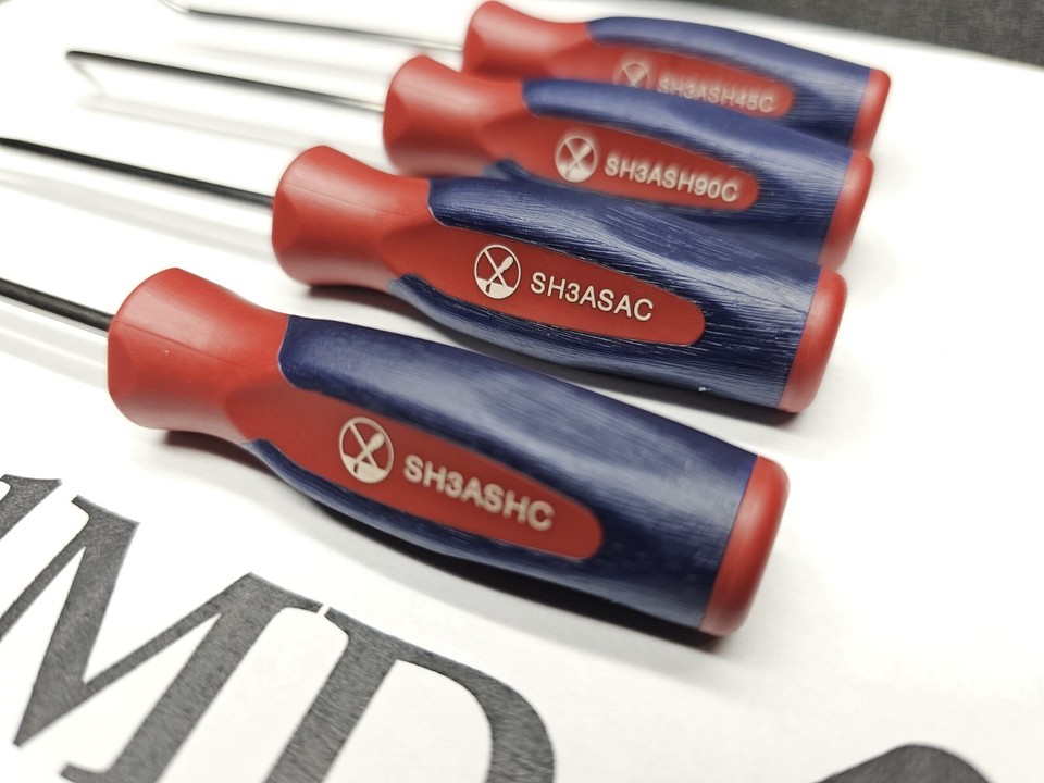 Snap-on Tools USA RARE 4pc RED WHITE & BLUE Mini Awl Hook Pick Set ...