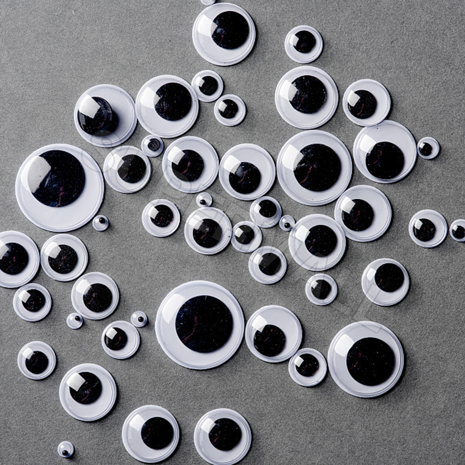 700x Google Googly Eyes Joggle Moveable Black Eye Wiggly Craft Stick On ...