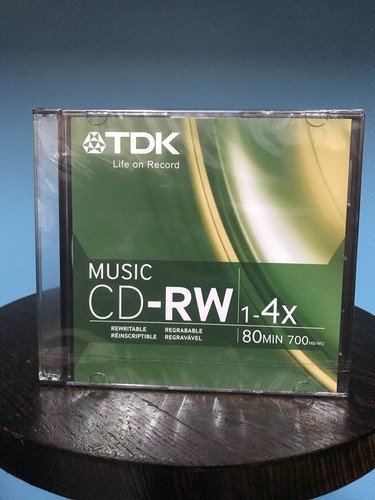 TDK Music 1X-4X 80-Min Digital-Audio CD-RW 5-Pak in Ultra-Slim Jewel ...