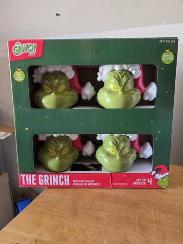 The Grinch Pathway Stakes Set Of 4. Christmas Deco. New | eBay