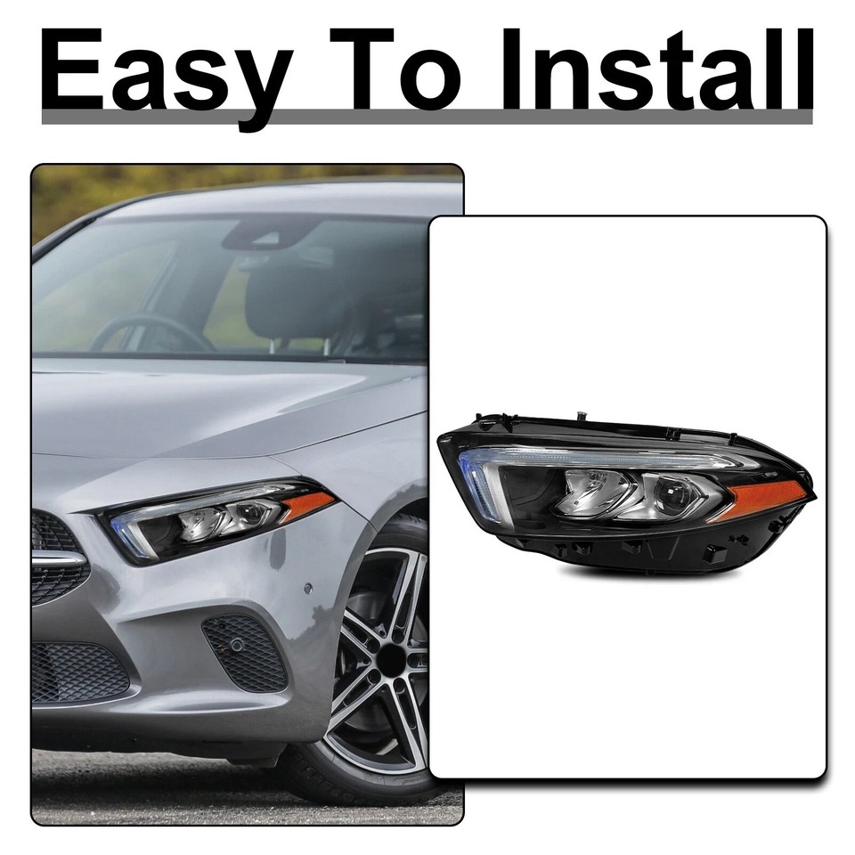 LED Headlight Assembly For 2019-2022 Mercedes Benz W177 A Class Driver ...