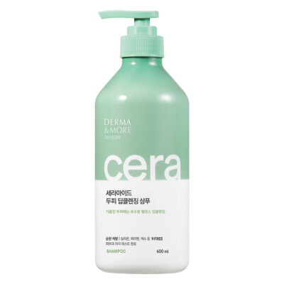 600mL Derma and More Cera Shampoo (Tracking) Natural Mild for oily ...