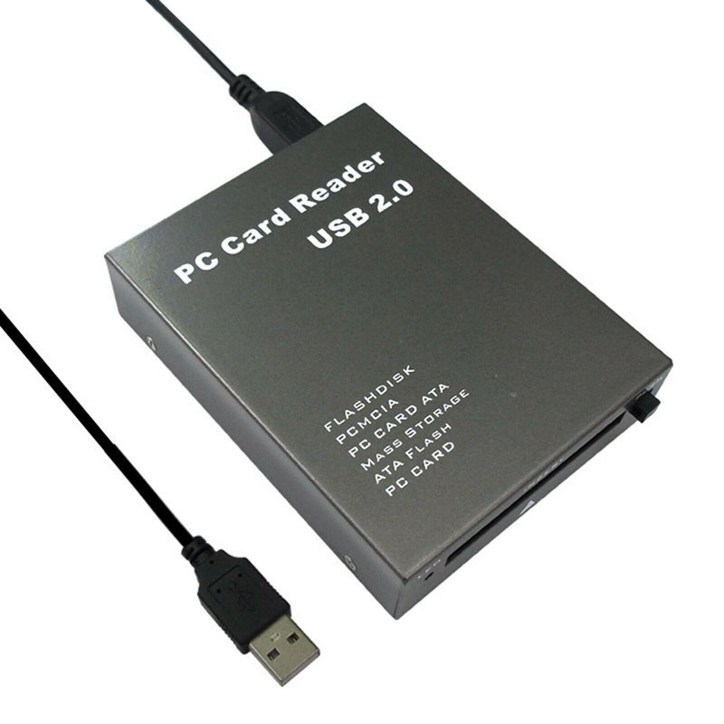 USB 2.0 to PC ATA PCMCIA Adapter Flash Disk Memory Card Reader Plug ...