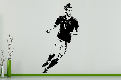 Gareth Bale Welsh Wales Football Player Decal Wall Art Sticker Picture ...
