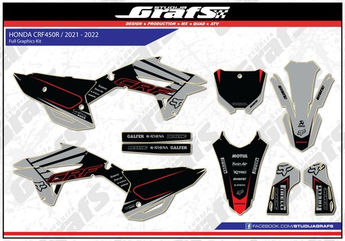 2021 2022 CRF450R Graphics Kit For HONDA CRF 450 R 450R Decals Stickers ...