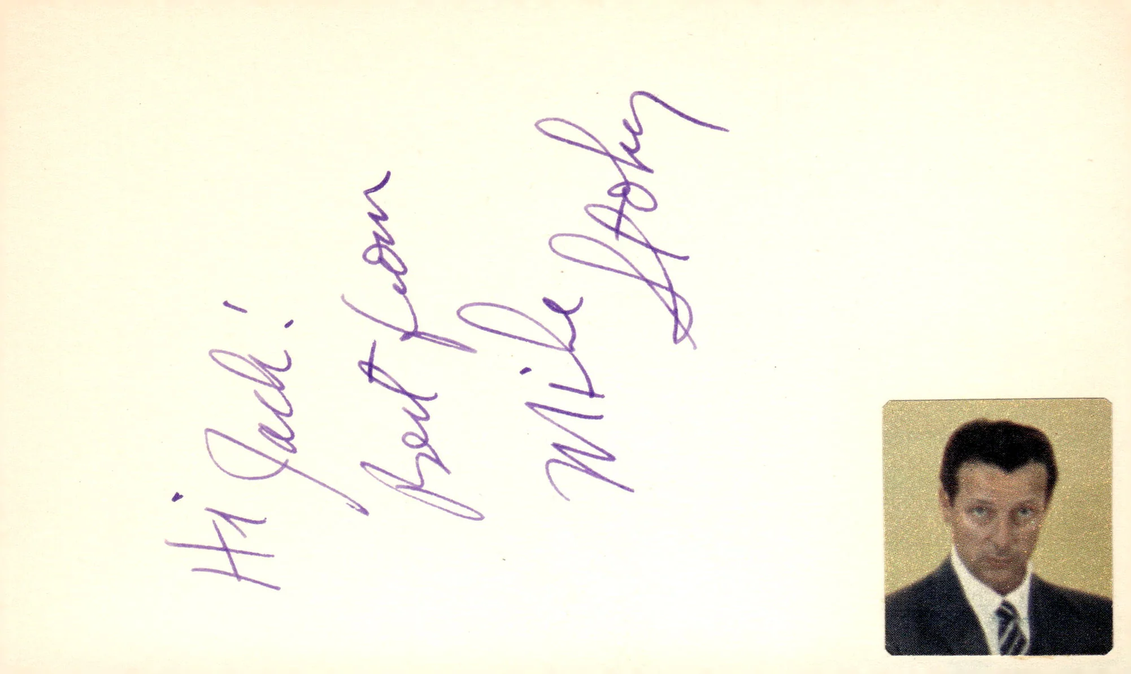 Mike Stokey Signed Auto 3x5 Index Card Stump the Stars | eBay