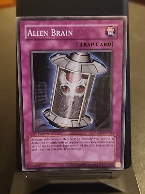 Alien Brain - 1st Edition - Yugioh Trap Card - Vintage | eBay
