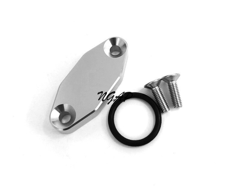 LSX Oil Pan Billet Oil Cooler Block Off Adapter Plate LS1 LS2 LS3 LS6 ...