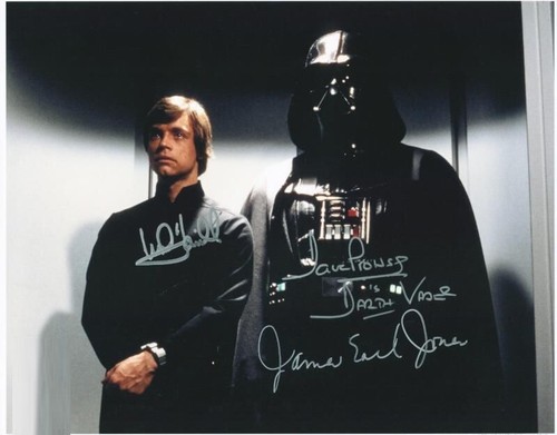Star Wars James Earl Jones Mark Hamill David Prowse 8.5x11 signed Photo ...