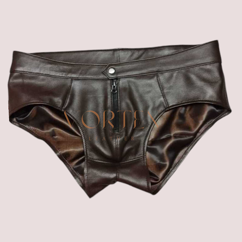 Men's Hot Premium Leather Underwear Gay Hot Leather Original Sheep Leather | eBay