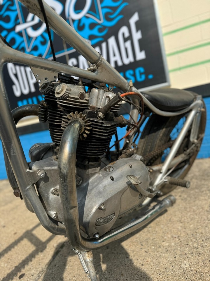 Triumph T110 650CC Tiger 110 Engine Motor Turns Over Comp Tested 133 ...