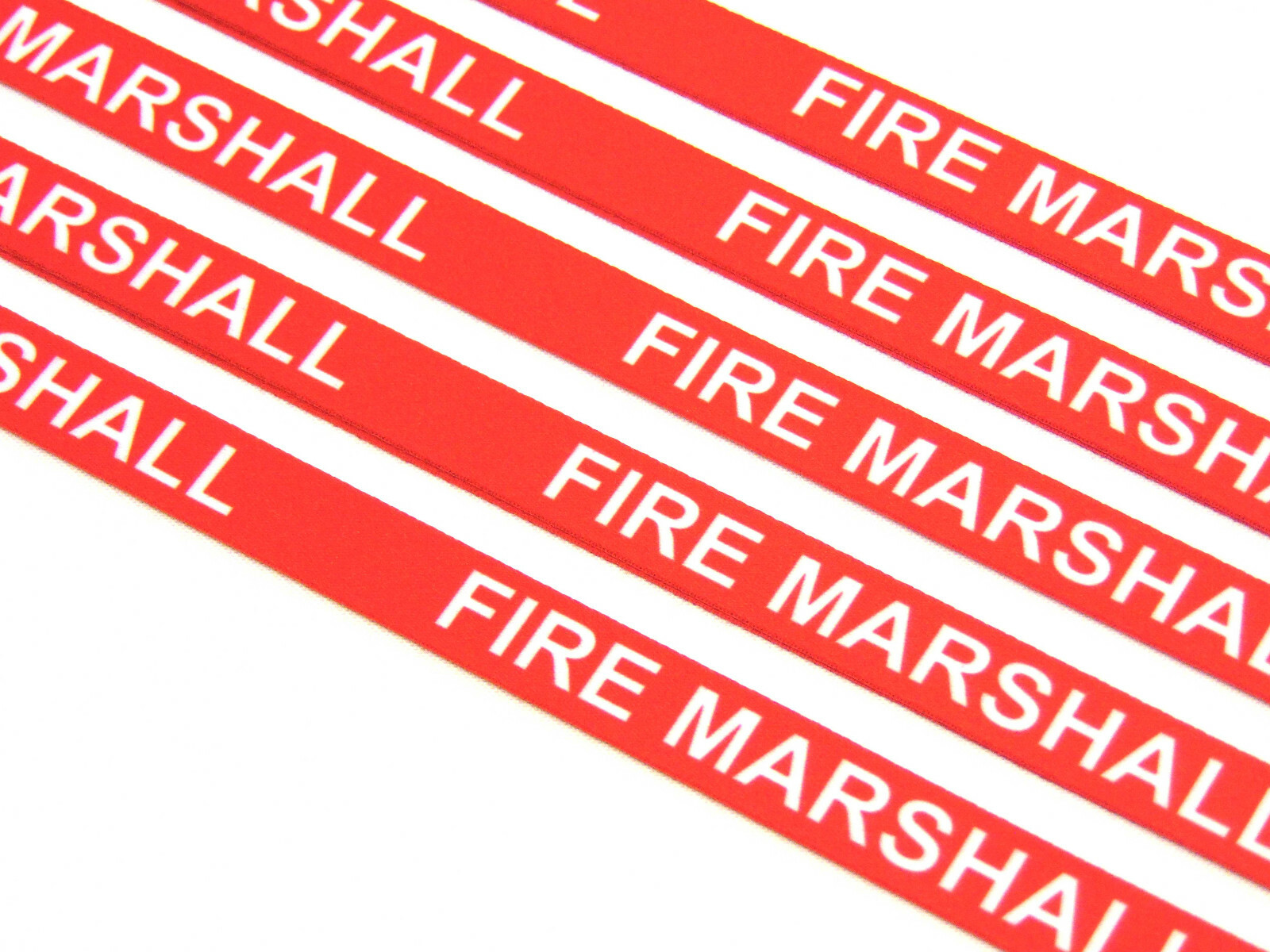 FIRE MARSHAL lanyard 15mm with safety breakaway for ID & keys. Free UK ...