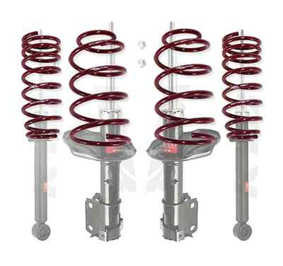 KYB STRUTS SHOCKS & GERMAN LOWERING SPRINGS MITSUBISHI GALANT 99 to 02 ...