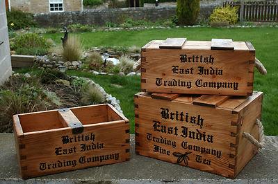 UK HAND MADE RUSTIC WOODEN STORAGE TRUG BOXES CRATES ( FREE ...