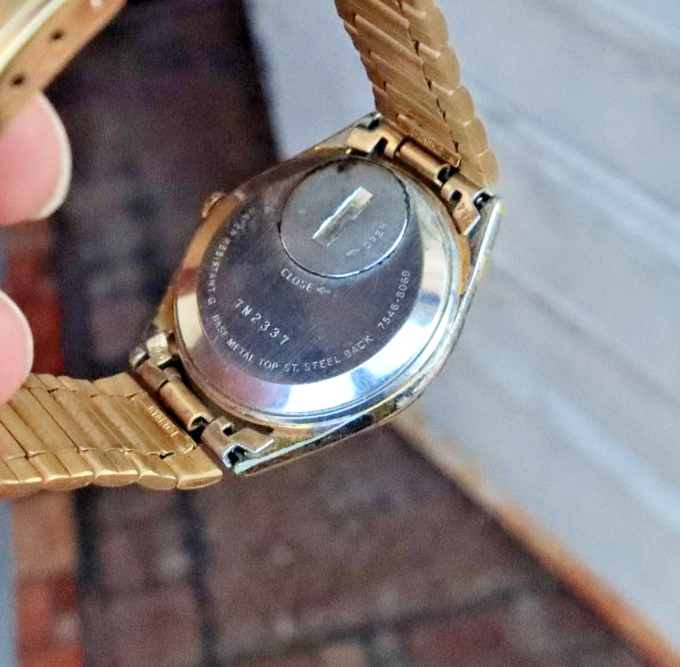 Vintage Seiko SQ Men's Watch Wristwatch Day Date Railroad Approved 7546 ...