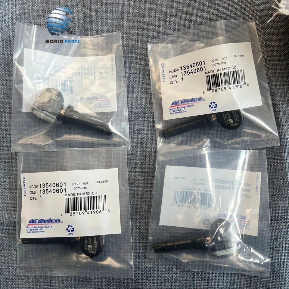 4PCS OEM TPMS 13540601 Tire Pressure Sensor for GM Trucks & Vans US ...