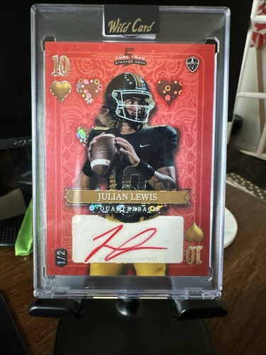 2024 Wildcard 5 Card Draw Julian Lewis 1/2 Auto 1st Trading Card | eBay