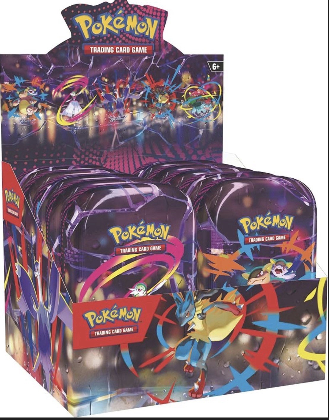 Pokémon TCG Mega Evolutions Mega Heroes Mini Tin Display Box 10 Tins ...