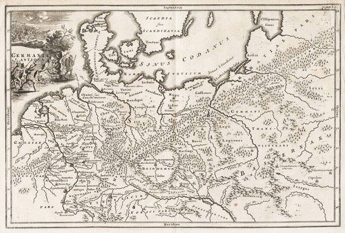 Germany Germania Germanien Germanen German Empire Map Cellarius 1700 ...