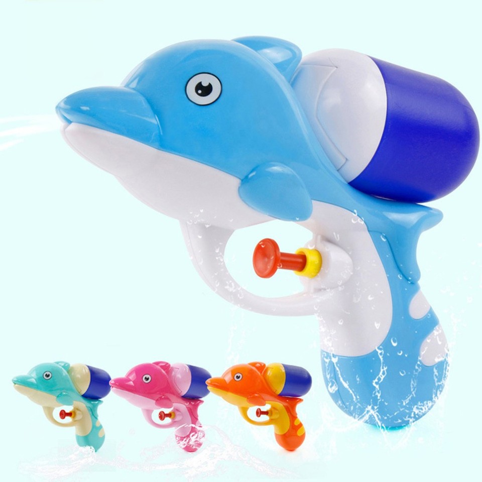 3 Pcs Toddler Dolphin Toy Kids Water Squirters Cartoon Soaker Shape ...