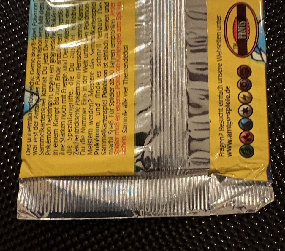 1999 Pokemon German 1st Edition Base Set Booster Pack SEALED ...