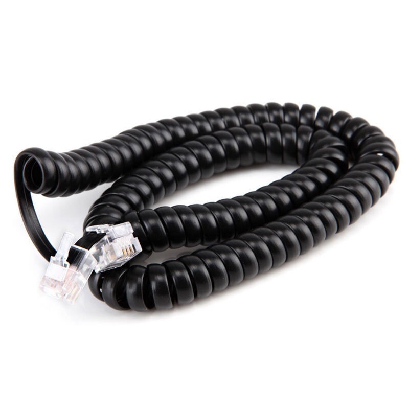 3 M Telephone Handset Phone Extension Cord Curly Coiled Line Cable ...