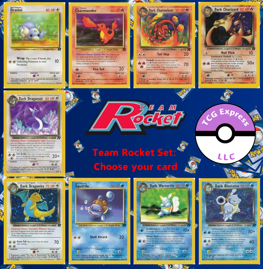 Team Rocket Pokemon Cards Heat Wave Arena" And "The Glory Of Team