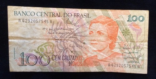Collectible colorful 100 bill from Banco Central Do Brasil (1960s) | eBay