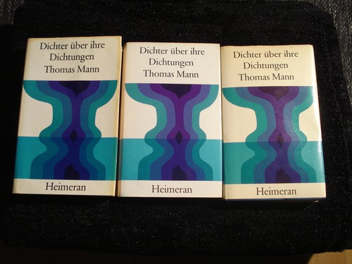 THOMAS MANN - Dichter über ihre Dichtungen - 3 Bände Hans Wysling | eBay.de