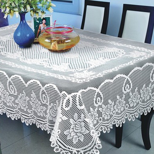 Vintage Lace Tablecloth Dining Table Cloth Cover Topper Wedding Party ...