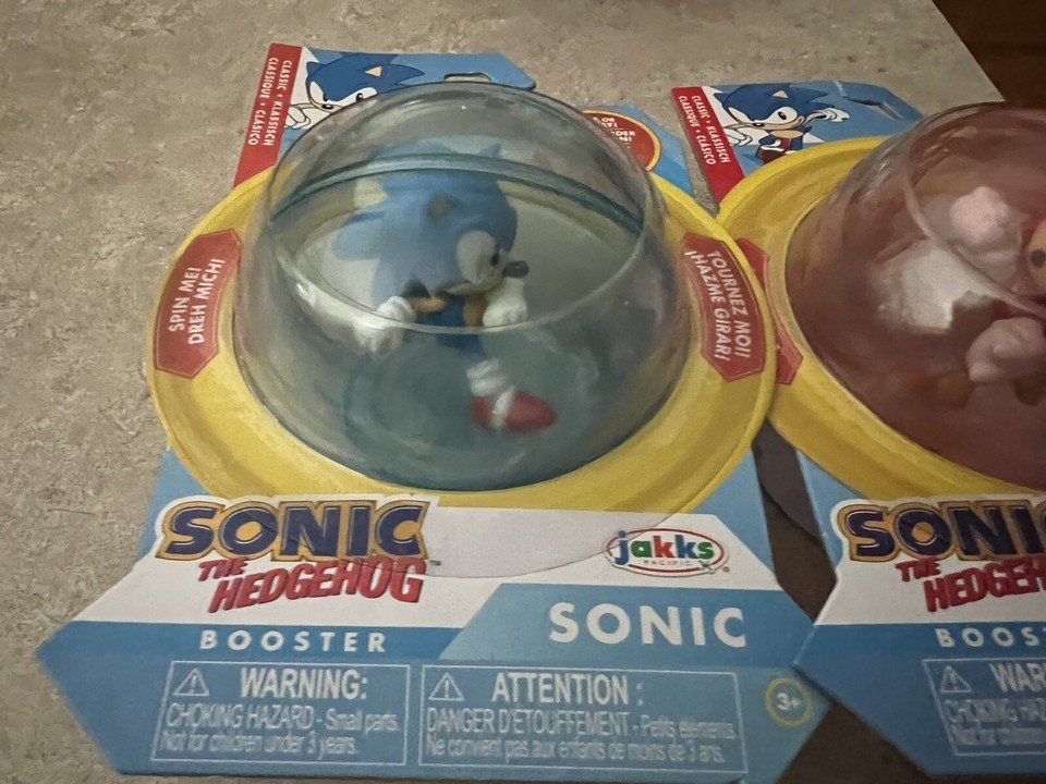 Sonic The Hedgehog Classic Sonic Booster Ball & Figure SEGA Jakks ...