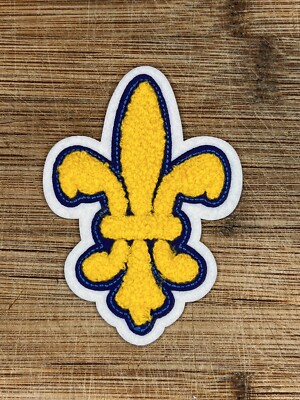 Chenille Fleur-De-Lis Patch 3.5x2.5 Inches | eBay