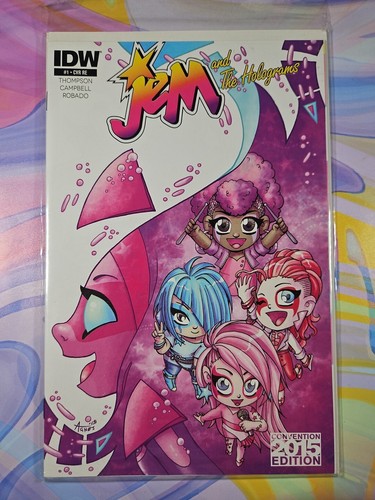 Jem & the Holograms Comic Book #1 (IDW Publishing, 2015) Convention ...