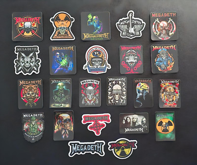 Megadeth Vinyl Stickers Thrash Heavy Metal Band Vic Rattlehead Rust In ...