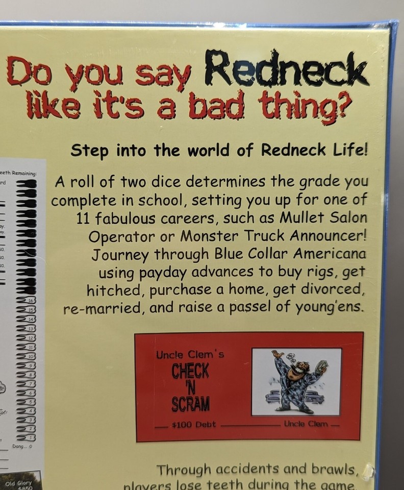 Brand New REDNECK LIFE Board Game by Gut Bustin Games Sealed Funny ...