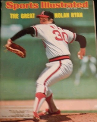 Vintage Magazine Sports Illustrated The Great Nolan Ryan, June 16 1975 ...