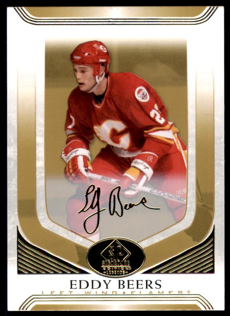 2020-21 SP Signature Edition Legends Gold Foil #219 Eddy Beers Calgary ...