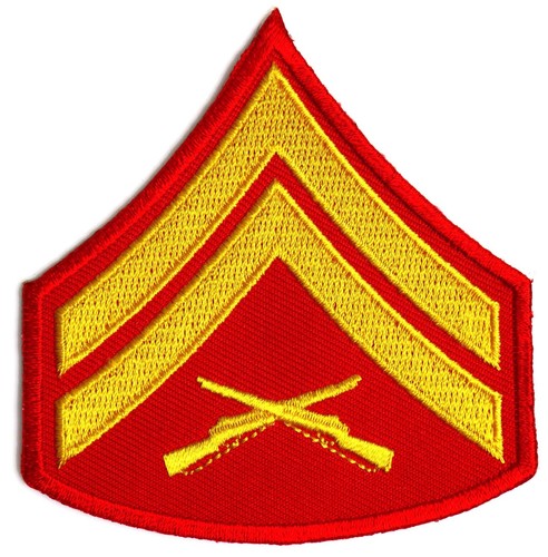 US Marine Corps CORPORAL Patch Jacket Biker Vest E-4 Chevron USMC ...