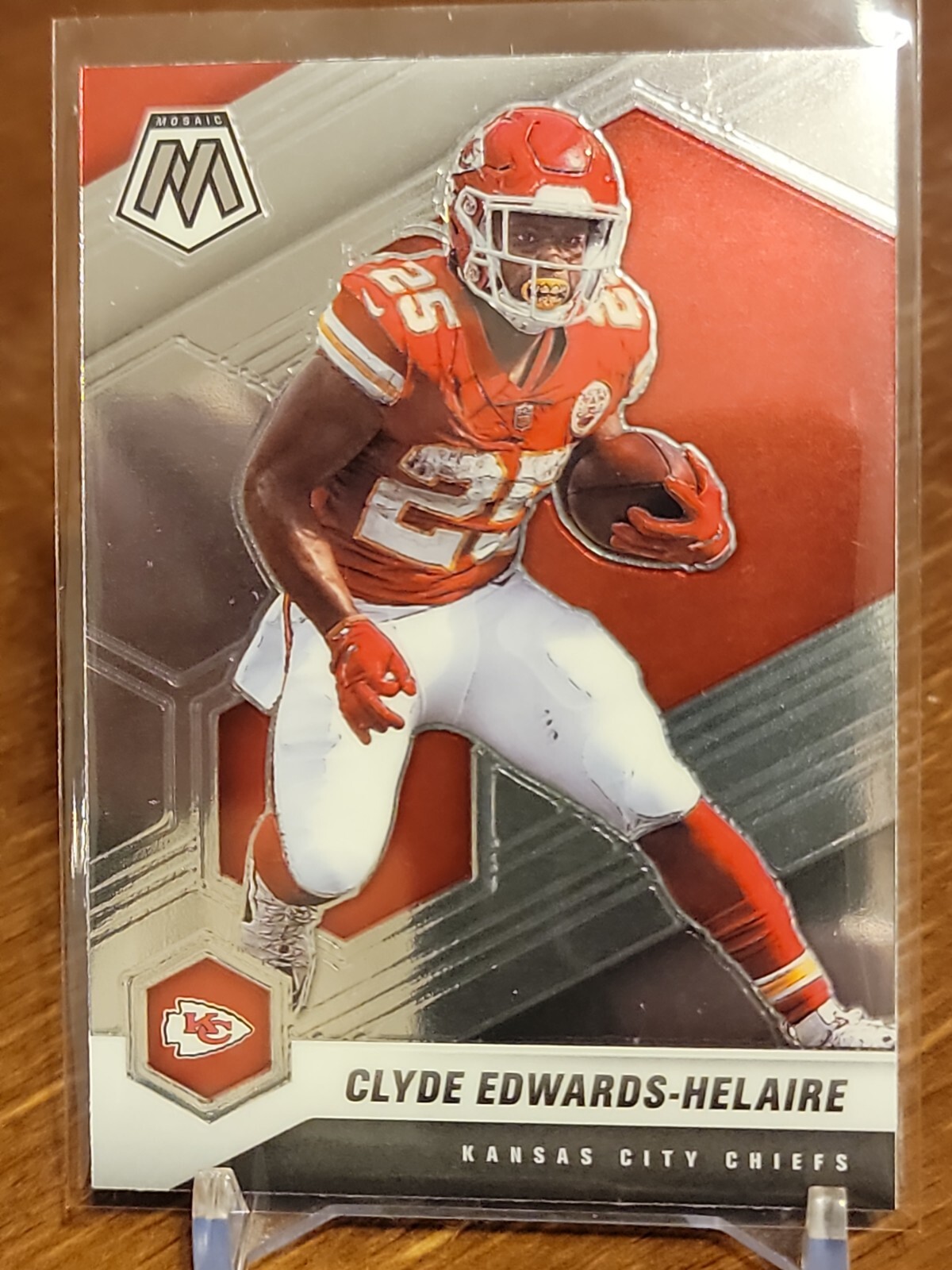 🏈CLYDE EDWARDS-HELAIRE 2021 MOSAIC LSU Kansas City Chiefs Football Card ...