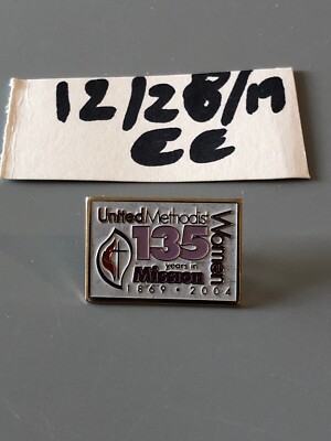 Vintage United Methodist 135 Years Mission Pin | eBay
