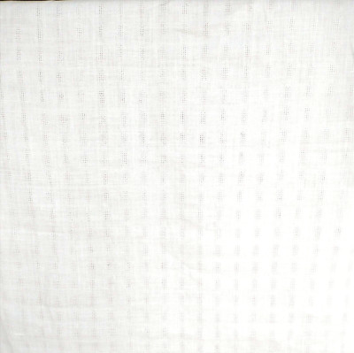 100% Ramie Linen Woven Fabric Off White Dobby Small Check | eBay